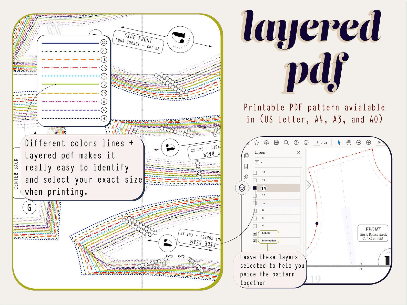 Strapless Corset Bustier Top, Ladies Printable Pdf Digital Sewing ...
