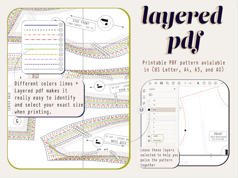 Strapless Corset Bustier Top, Ladies Printable Pdf Digital Sewing ...
