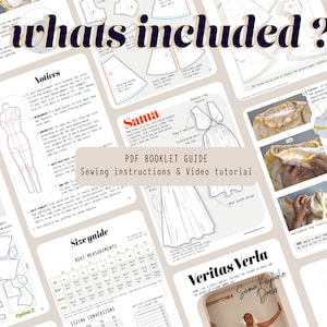 Keyhole V-neck Dress Sewing Pattern With Gathered Skirt, Ring Cutout ...