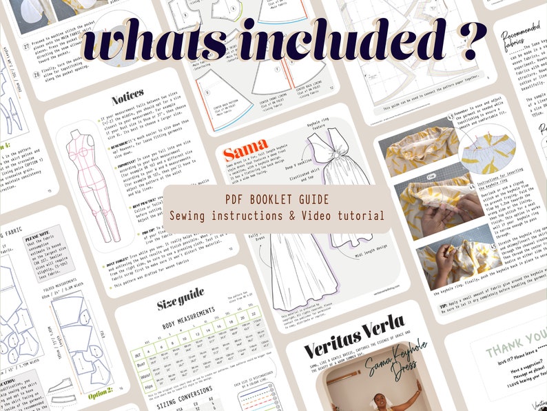 Keyhole V-neck Dress Sewing Pattern With Gathered Skirt, Ring Cutout ...