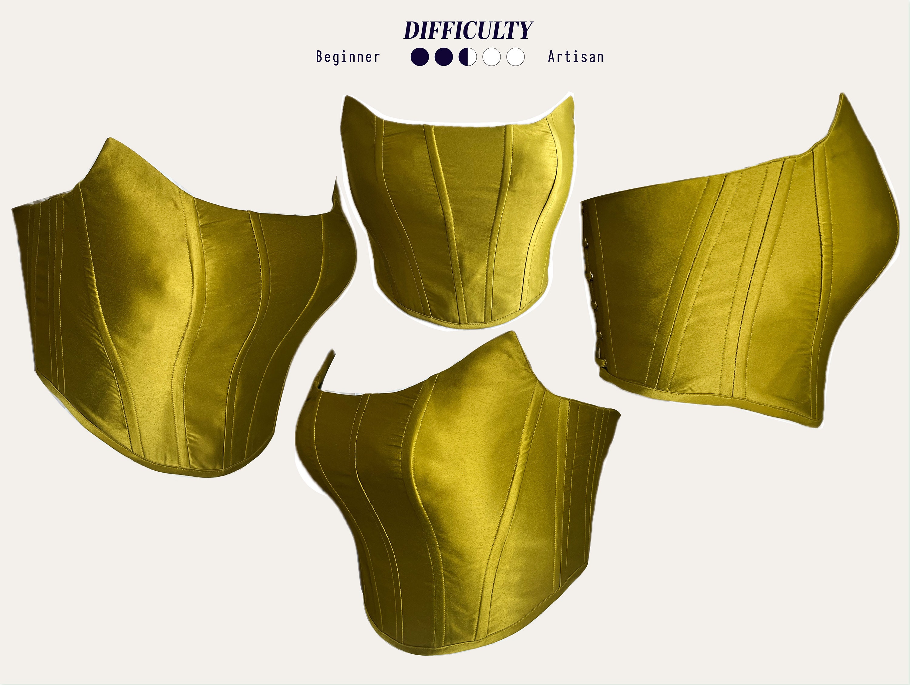 Strapless Corset Bustier Top, Ladies Printable Pdf Digital Sewing ...