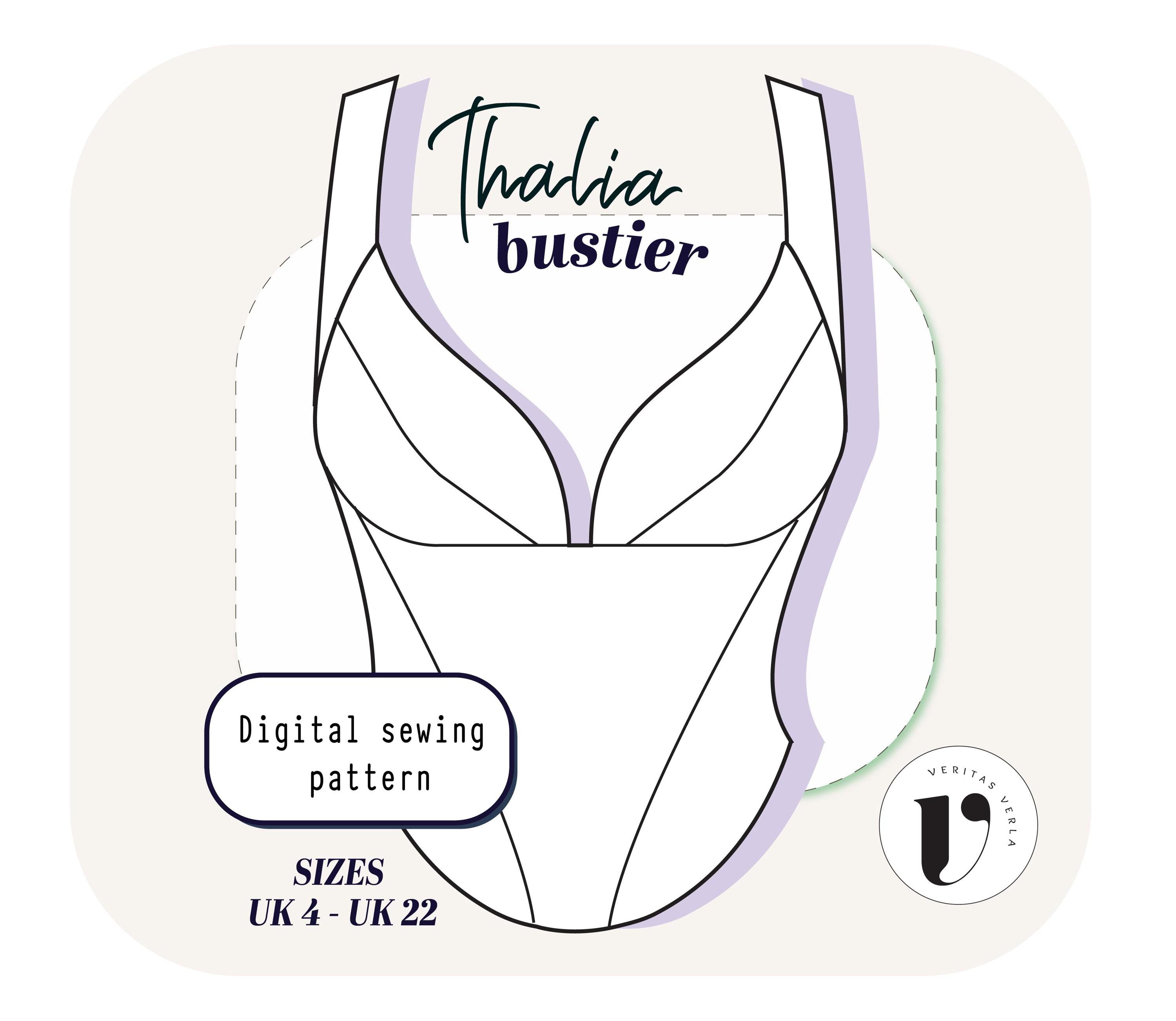 BRIDAL BUST Cup Corset Sewing Pattern Pdf – DIY Lingerie, Prom, Costume ...