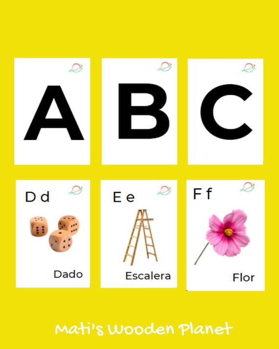 Tarjetas Del Alfabeto Para Imprimir Mis Tarjetas: ABECEDARIO (Fichas