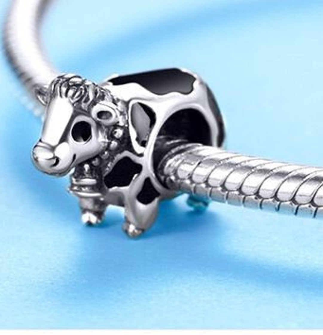 Charms for Pandora Bracelet, Cow Charm, 925 Sterling Silver - Etsy
