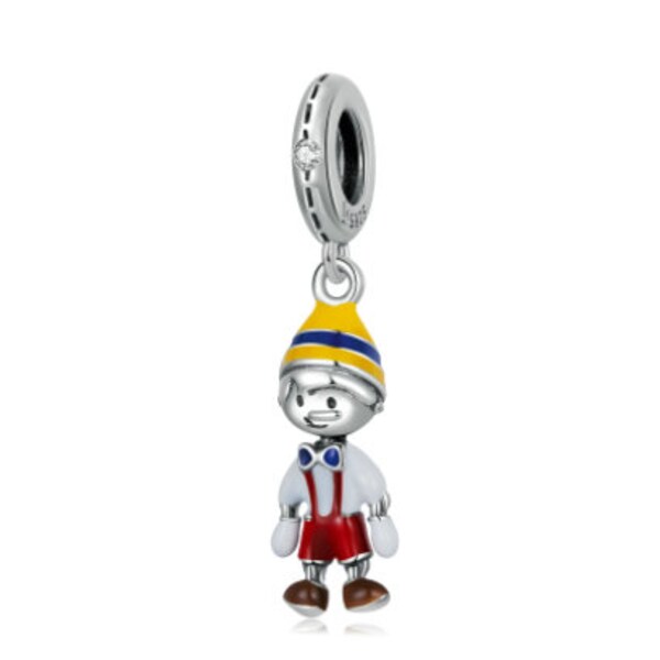 Sterling Silver Pinocchio Charm - Etsy