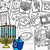 Junk Food Coloring Page Booklet: Pizza, Taco, Ice Cream, Donut, Cookie ...