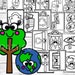 Earth Day Coloring Pages Booklet: Tree, Garbage, Recycle, Compost ...