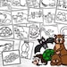 Hibernating Animals / Hibernation Coloring Pages: Groundhog, Bear ...