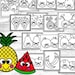 Fruit Coloring Pages Booklet: Nutrition, Plant Parts, Garden, Farm ...