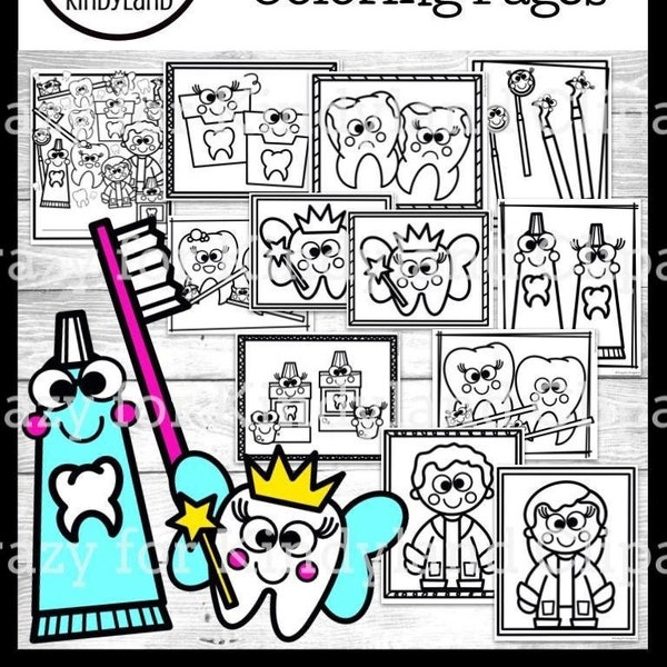 Tooth Fairy Coloring Book - Etsy