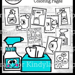 Germs Coloring Pages, Kids Coloring Pages, Doctor Coloring Book, Kids ...
