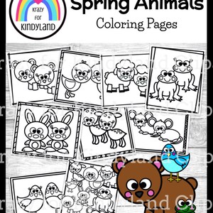 March Printable Coloring Pages Bundle: Saint Patrick's, Spring Weather ...