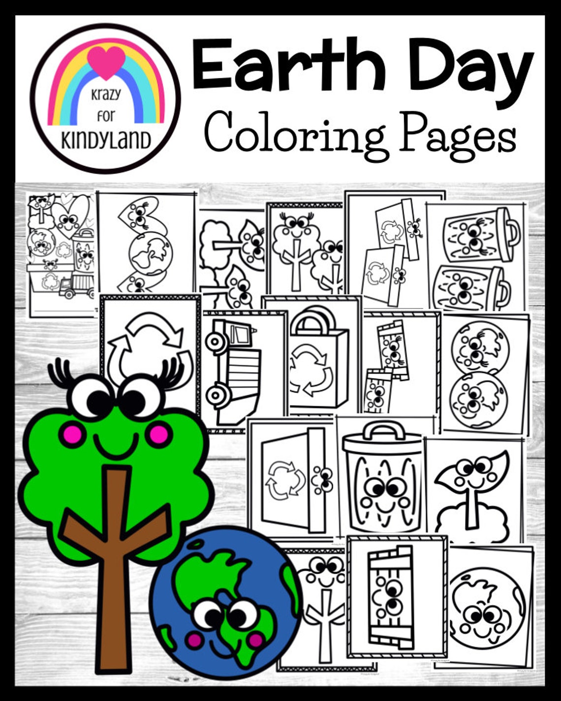 April Printable Coloring Pages: Easter, Earth Day, Life Cycles, Plants ...