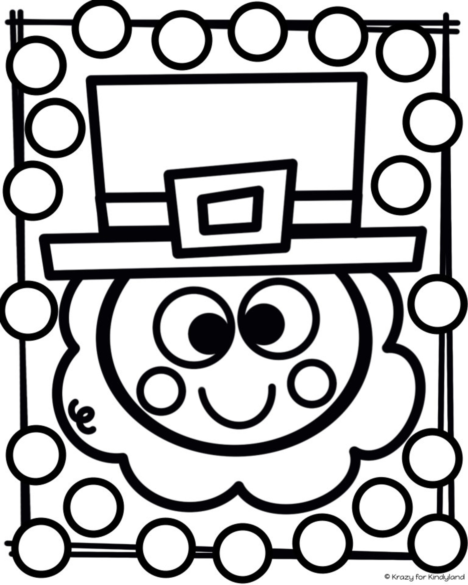 Saint Patrick's Day Coloring / Dauber Pages Booklet, Kids Coloring ...