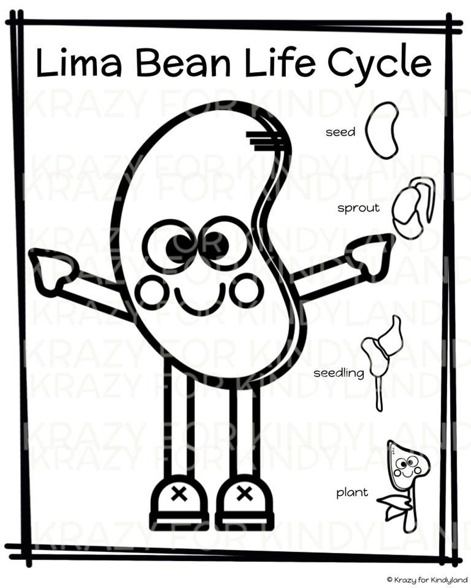 April Printable Coloring Pages: Easter, Earth Day, Life Cycles, Plants ...