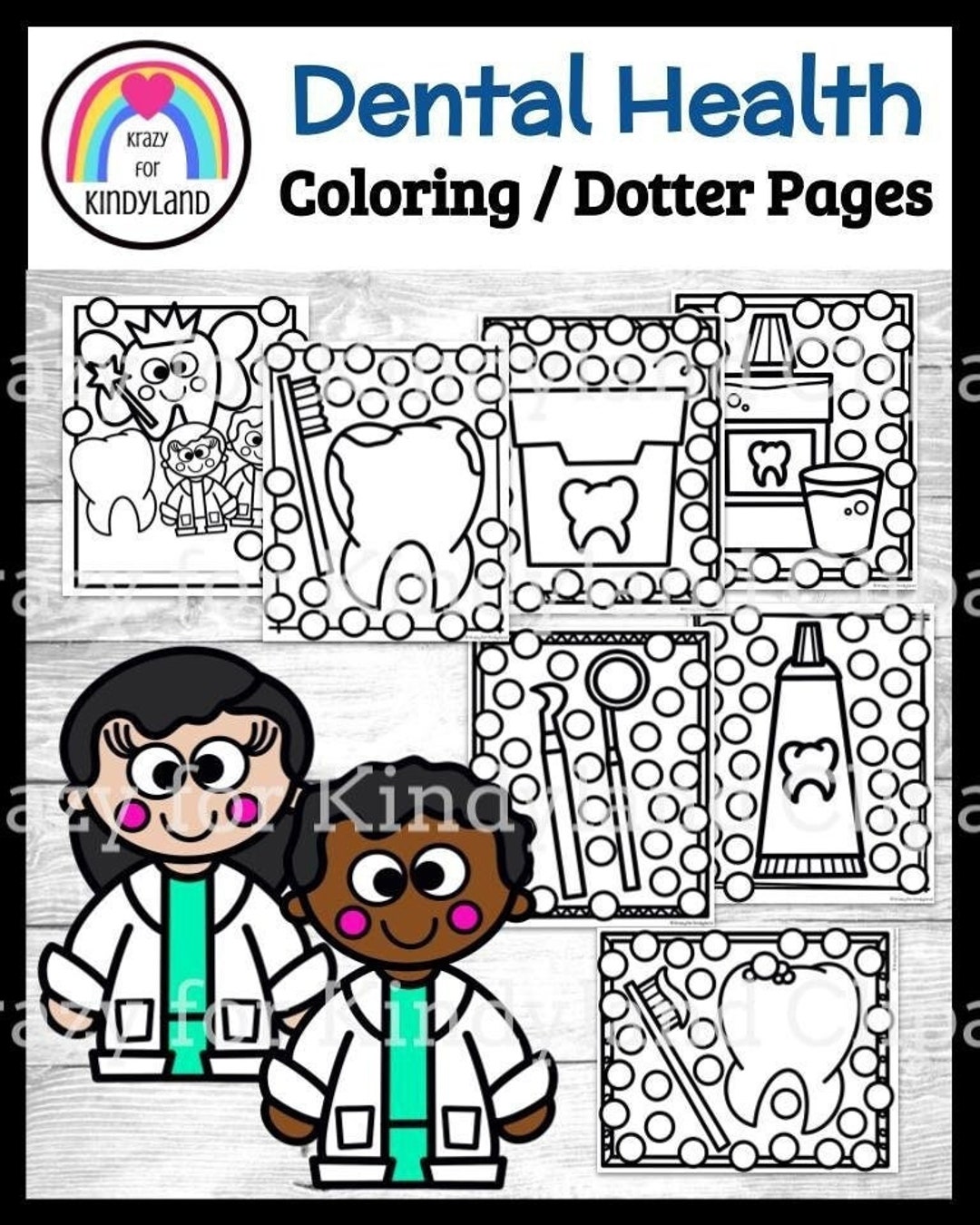 Dental Coloring Pages For Kids Printable