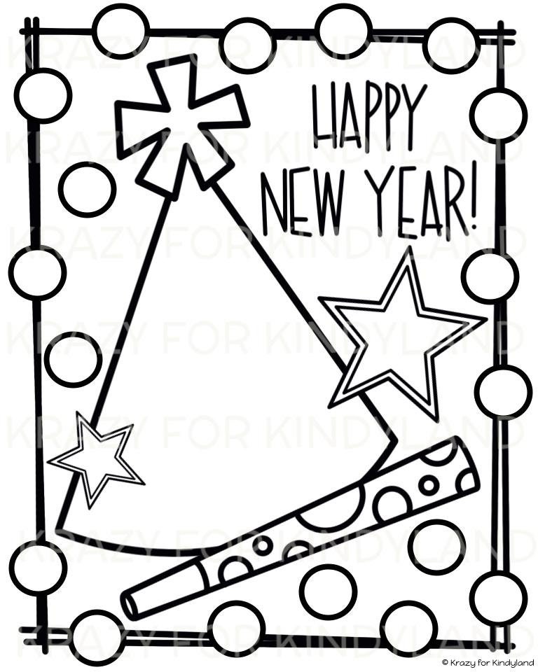 New Year Coloring Pages, Kids Coloring Pages, Coloring Book, Kids ...