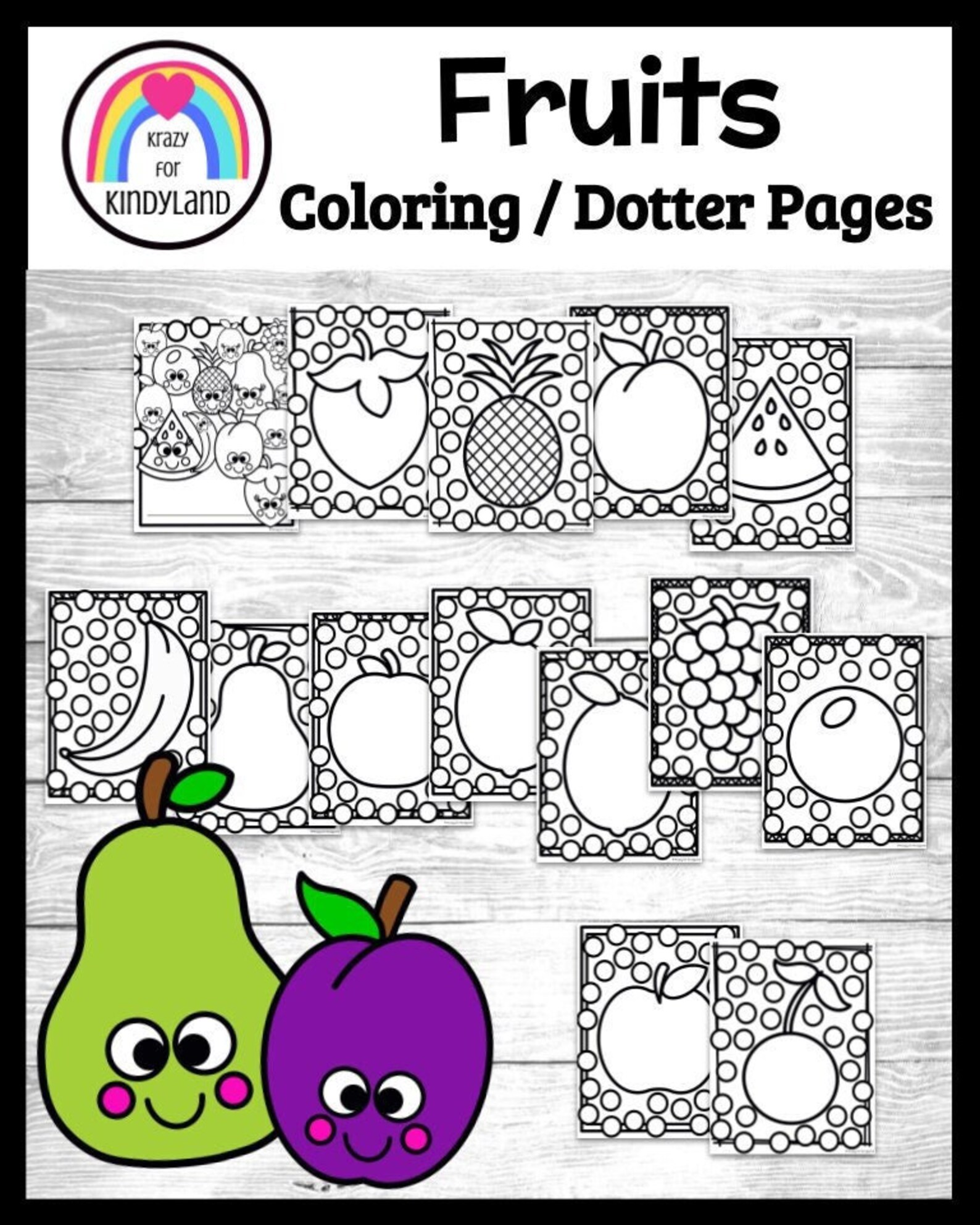 Teeth and Dental Health Coloring and Dotter Pages: Printable Coloring ...