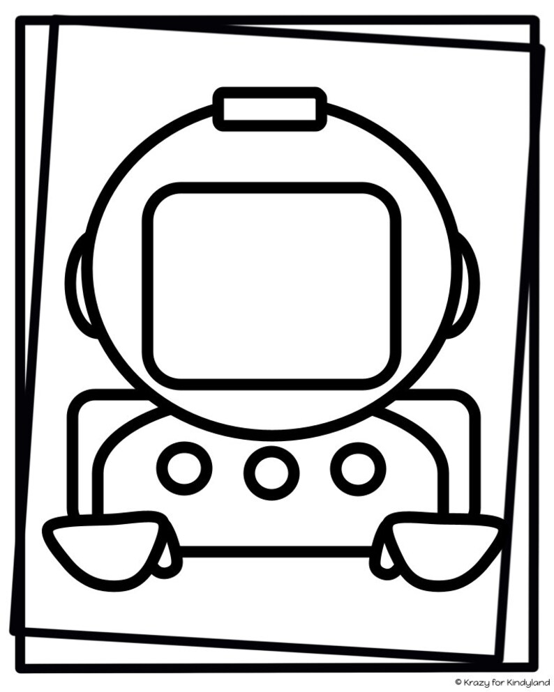 Outer Space Coloring Pages, Printable Booklet: Moon, Planet, Sun ...