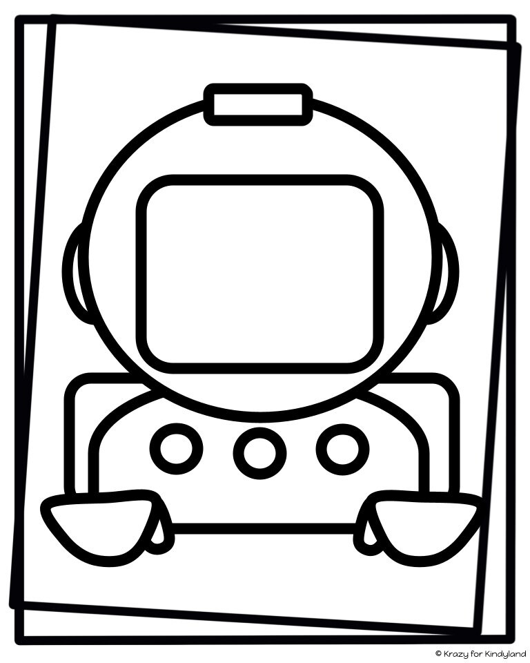 Outer Space Coloring Pages, Printable Booklet: Moon, Planet, Sun ...