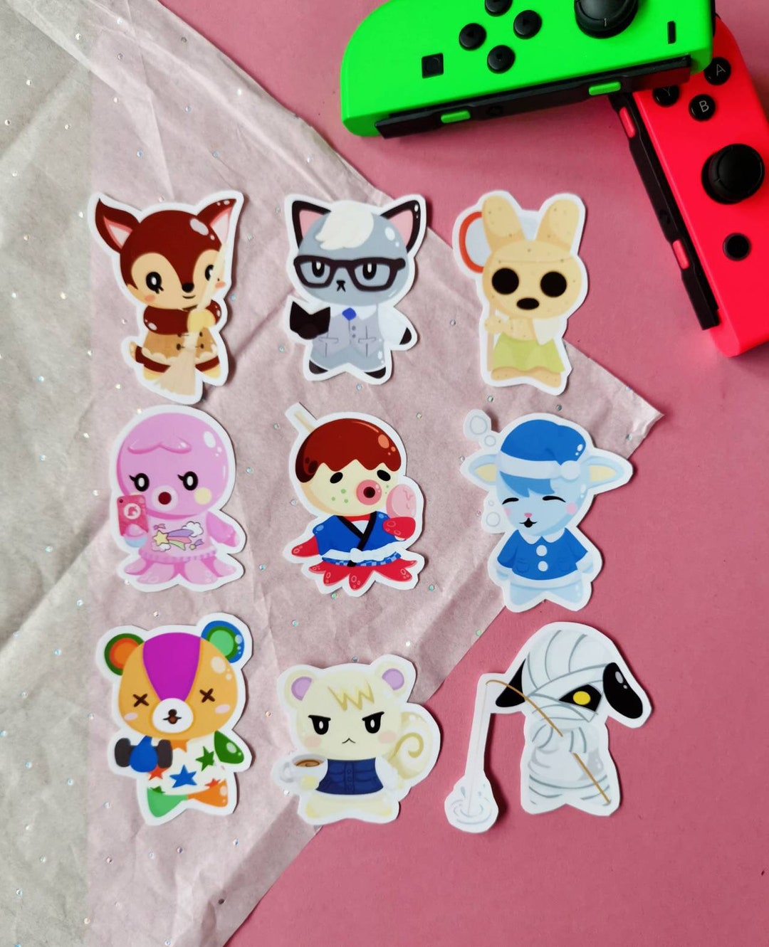 Animal Crossing New Horizons Villagers Glossy Vinyl Sticker Pack ...
