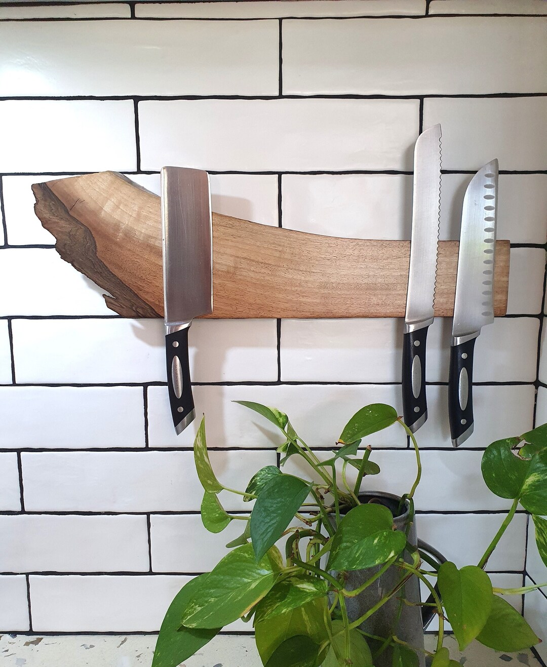 Magnetic Knife Holder, Wall Mounted, 50cm, Holds 8 Knives,australian ...