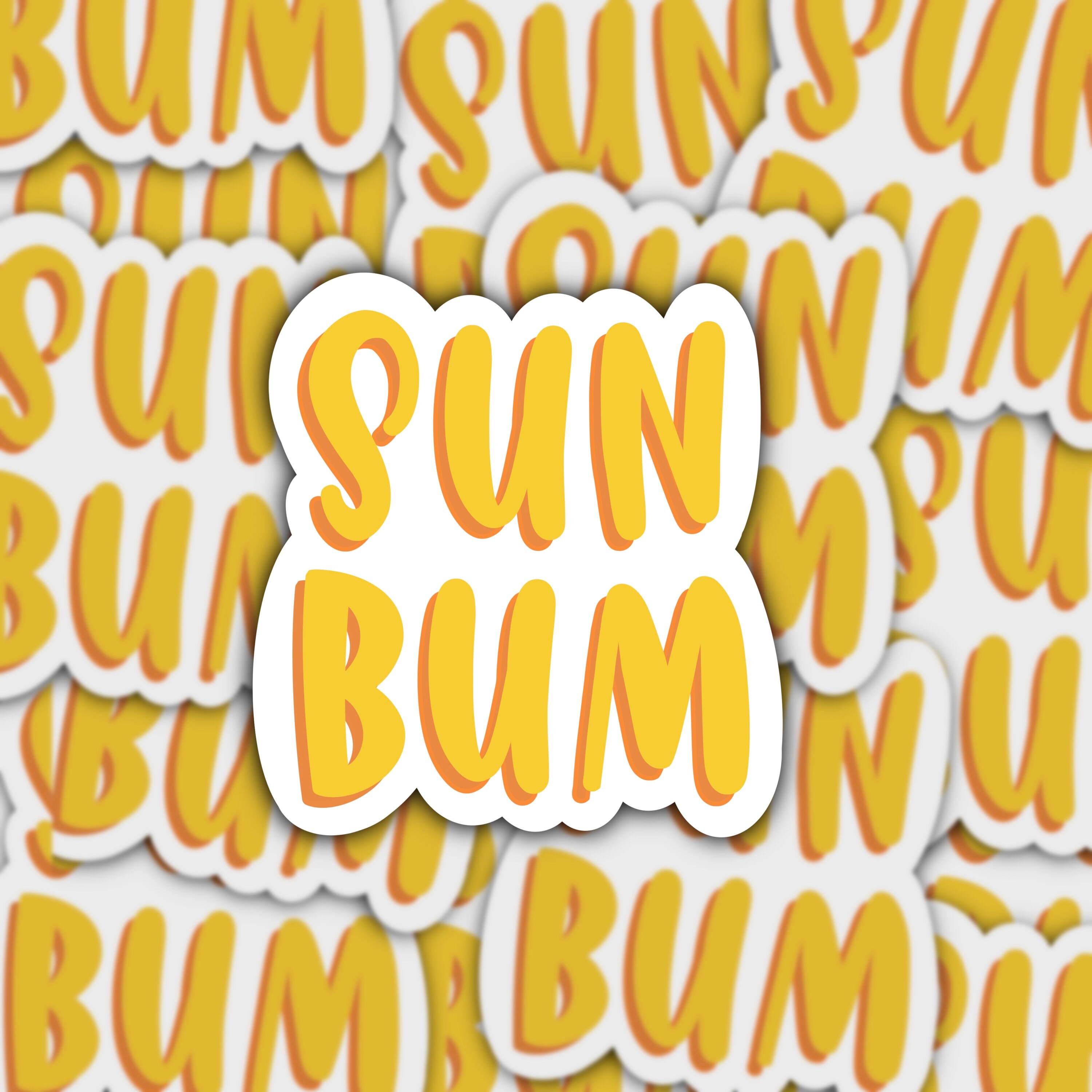 Sun Bum Sticker Matte Finish Summer Sticker CLEARANCE | Etsy