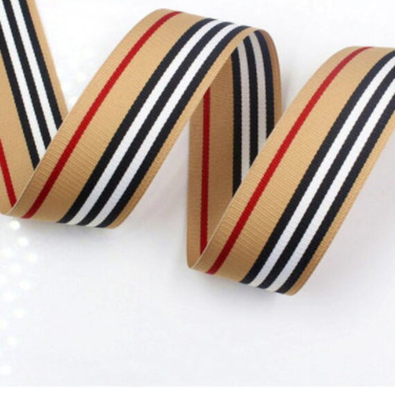 Burberry Style Printed Grosgrain Ribbon 1 1/2 38mm | Etsy