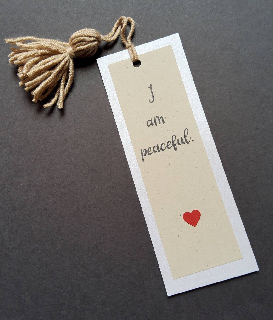 Bookmark Self Love Paper Gift Handmade Bookmark Splitter | Etsy