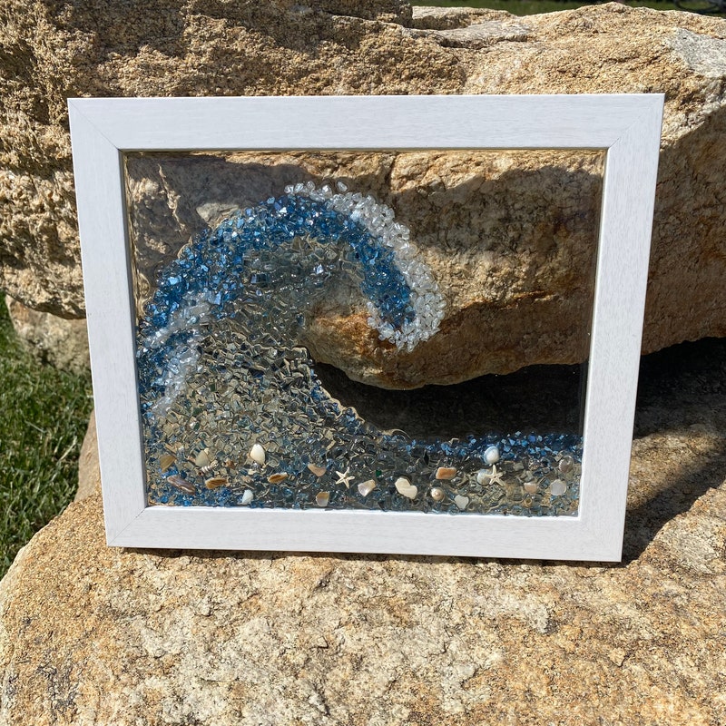 Ocean Wave Glass Art - Etsy