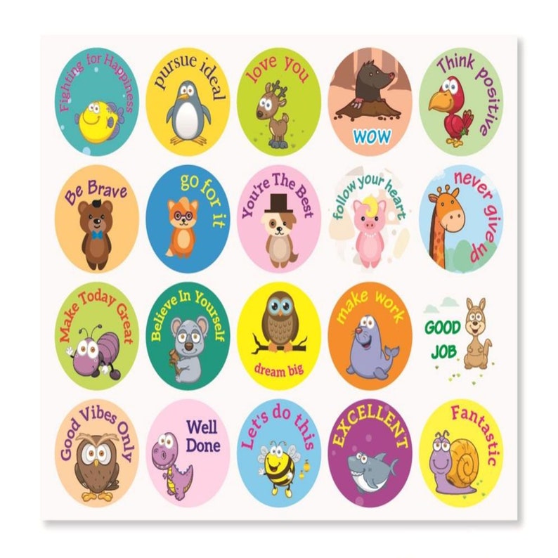 100 Labels Reward Stickers for Kids Children Stickers | Etsy