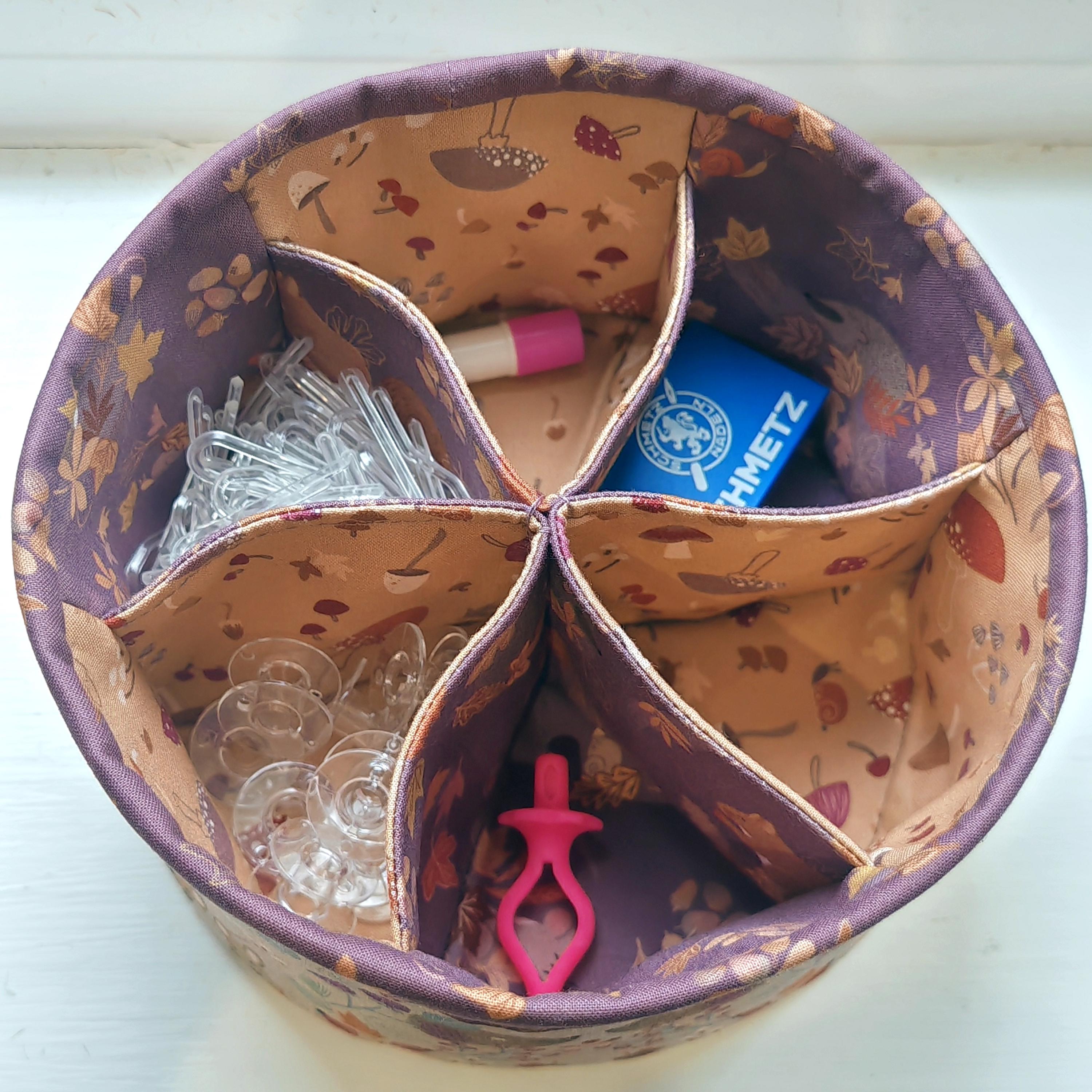 Round Organiser Basket PDF Pattern, Sewing Project, Sewing Pattern ...