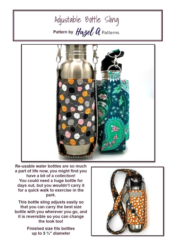 Adjustable Bottle Sling PDF Pattern Sewing Project PDF - Etsy
