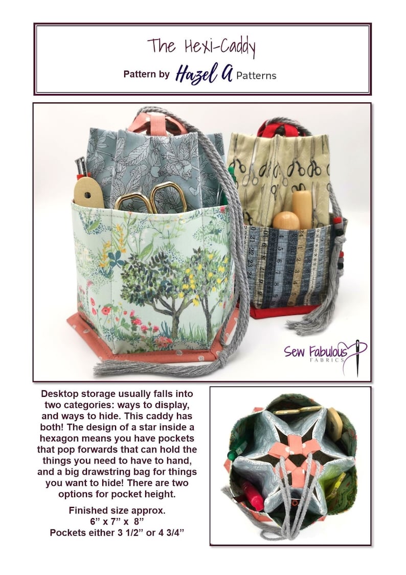 The Hexi-caddy PDF Pattern, PDF Project, PDF - Etsy