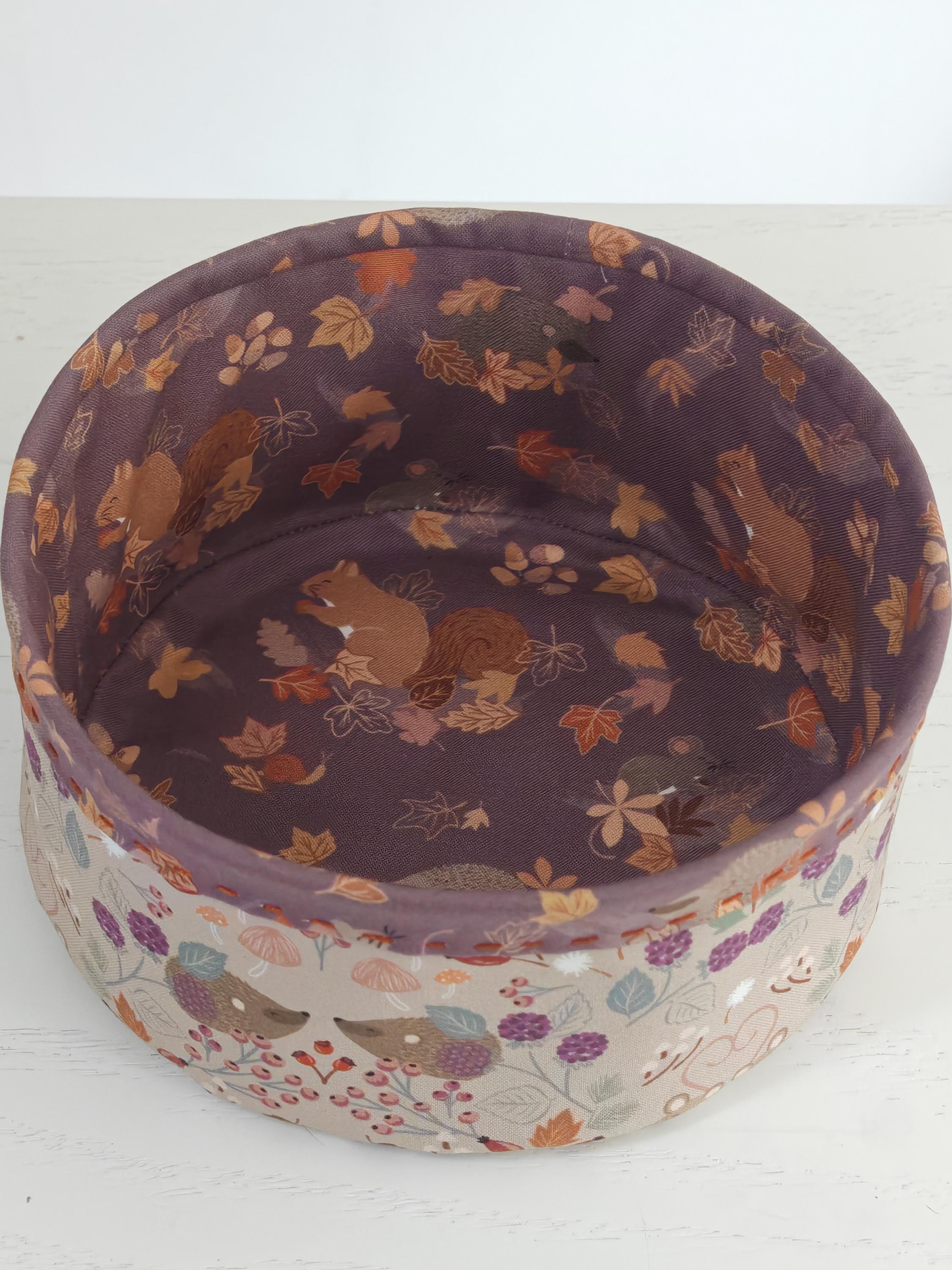 Round Organiser Basket PDF Pattern, Sewing Project, Sewing Pattern ...