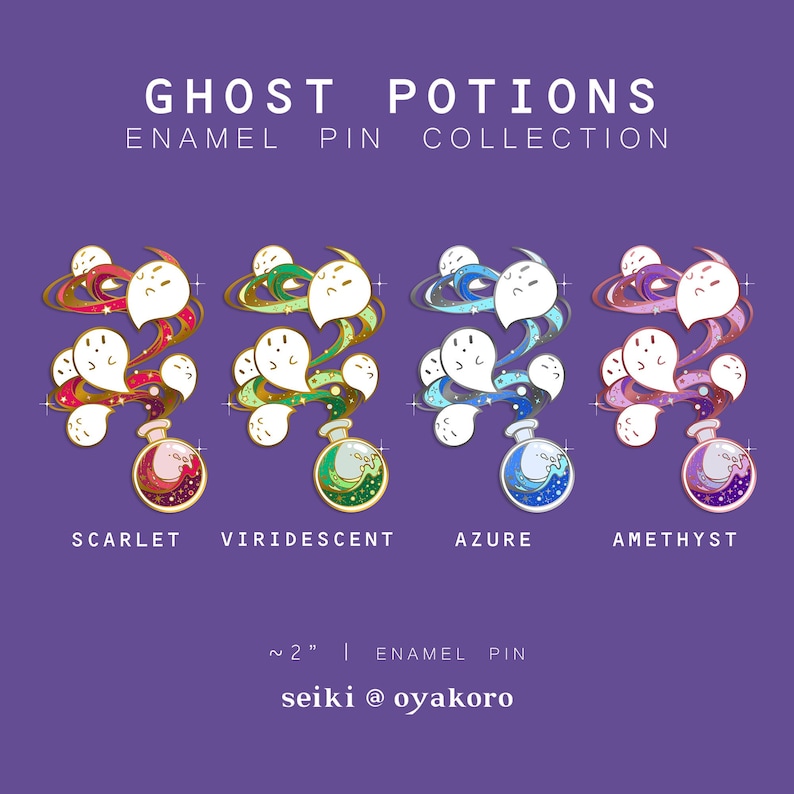 Ghost Potion Pins - Etsy