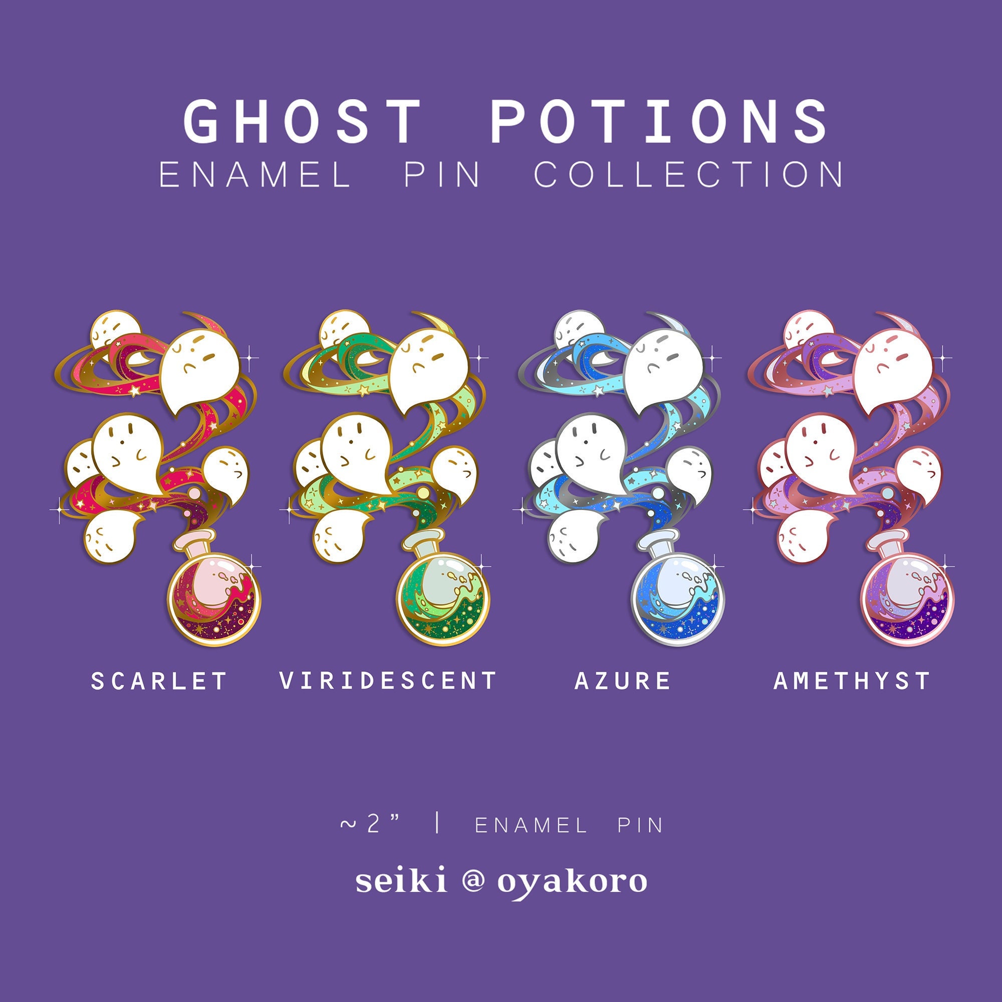 Ghost Potion Pins - Etsy