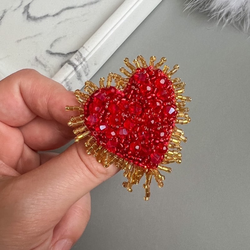 Valentine Brooch - Etsy