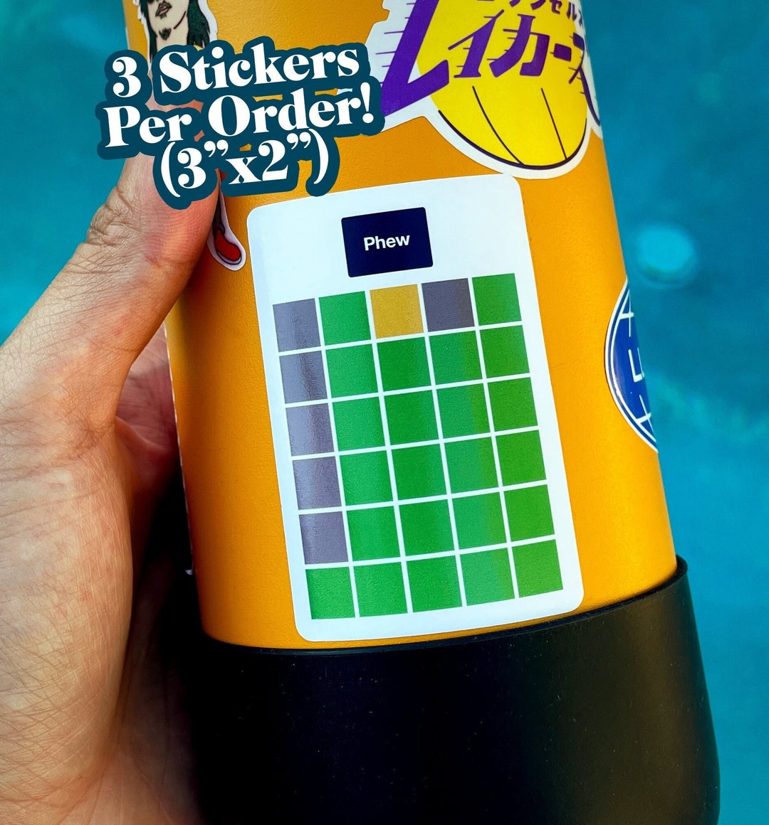 Wordle Stickers - "phew" - 3 Stickers per Order! (3"x2") - Etsy