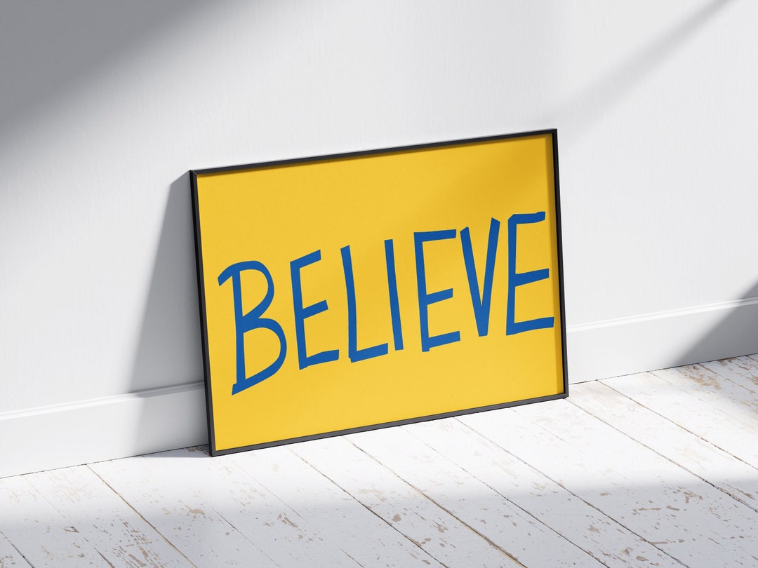 Ted Lasso Poster Believe Etsy