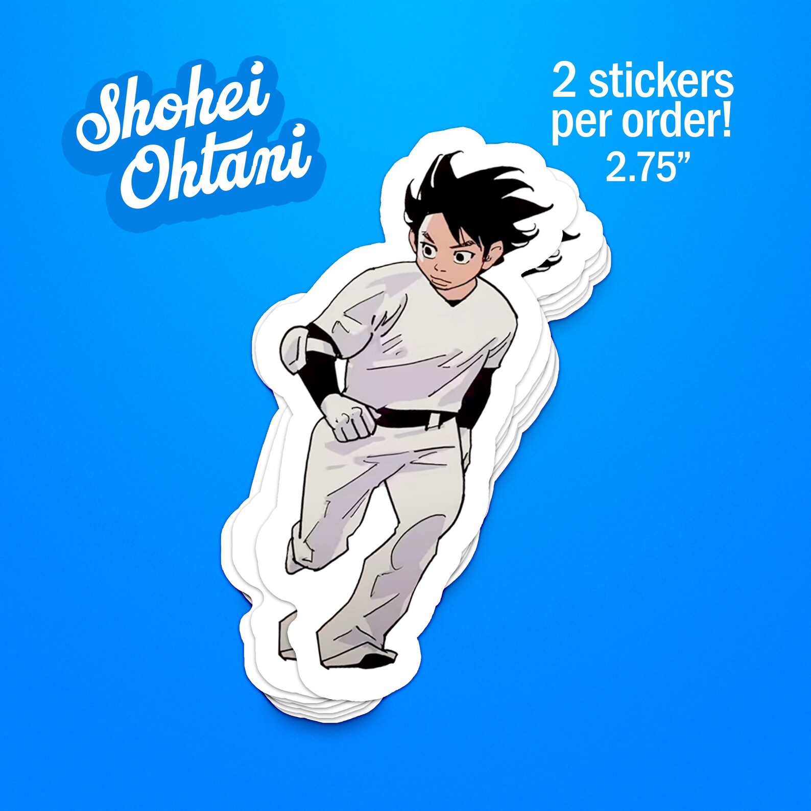 Shohei Ohtani Stickers / 2 per Order! 2.75" / MLB Dodgers Los Angeles ...