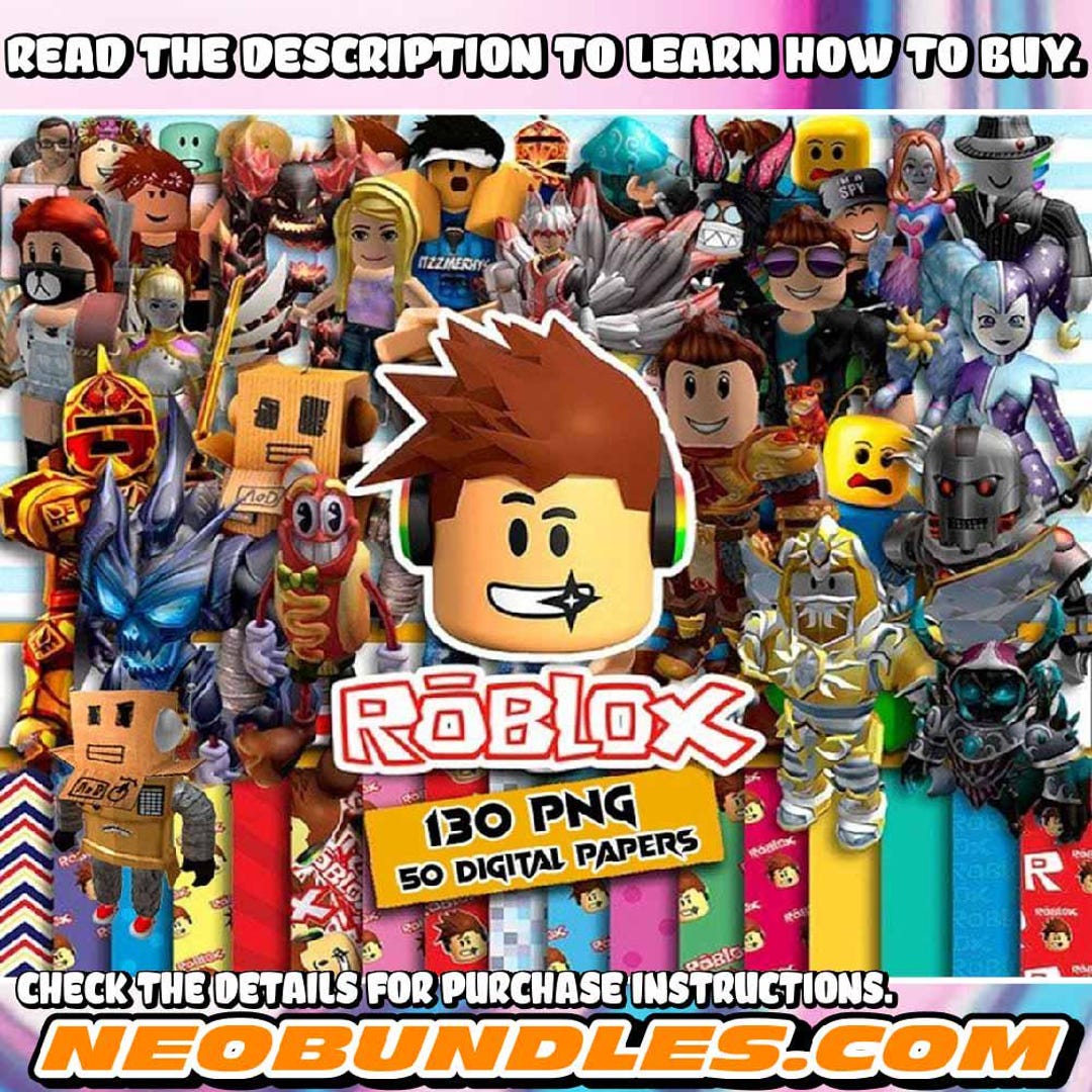 Gaming PNG Clipart Bundle, Roblocks Png Clipart Bundle, Transparent ...