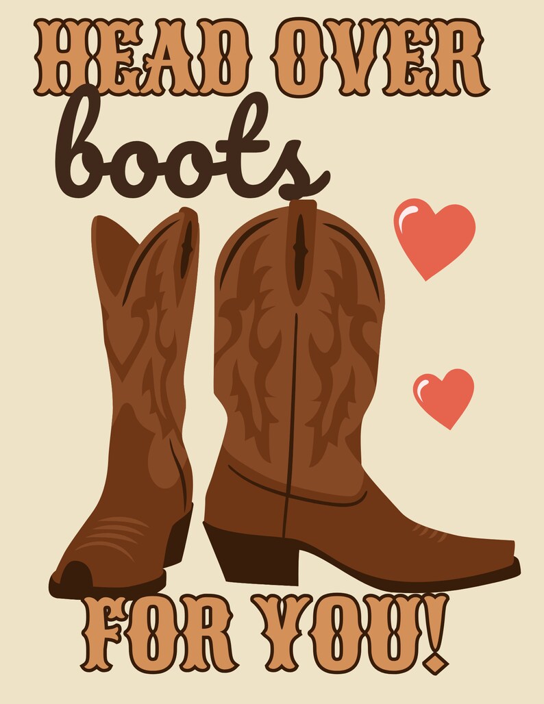Cowboy Valentines Cards - Etsy