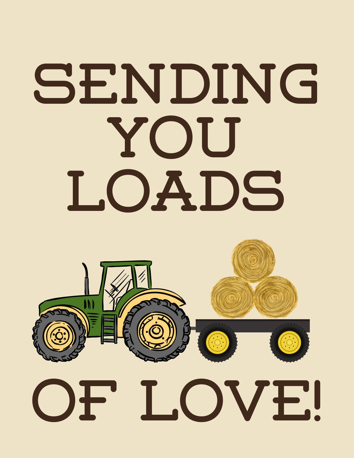 Farm Tractor Valentines Cards - Etsy