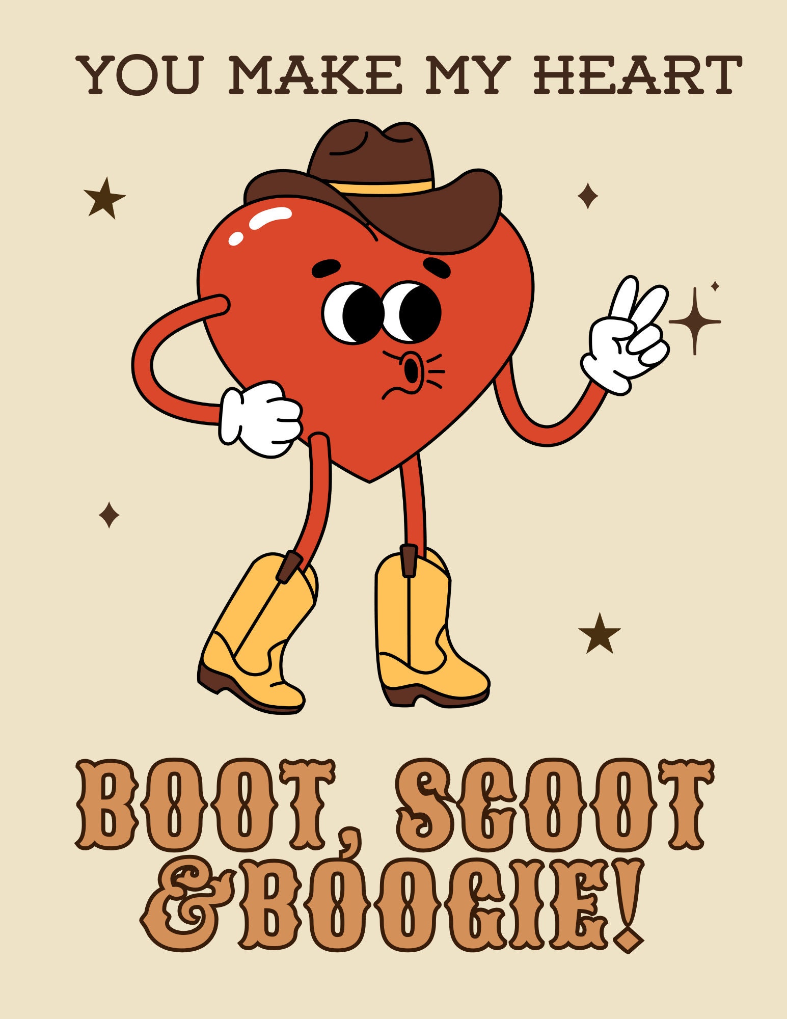 Cowboy Valentines Cards - Etsy