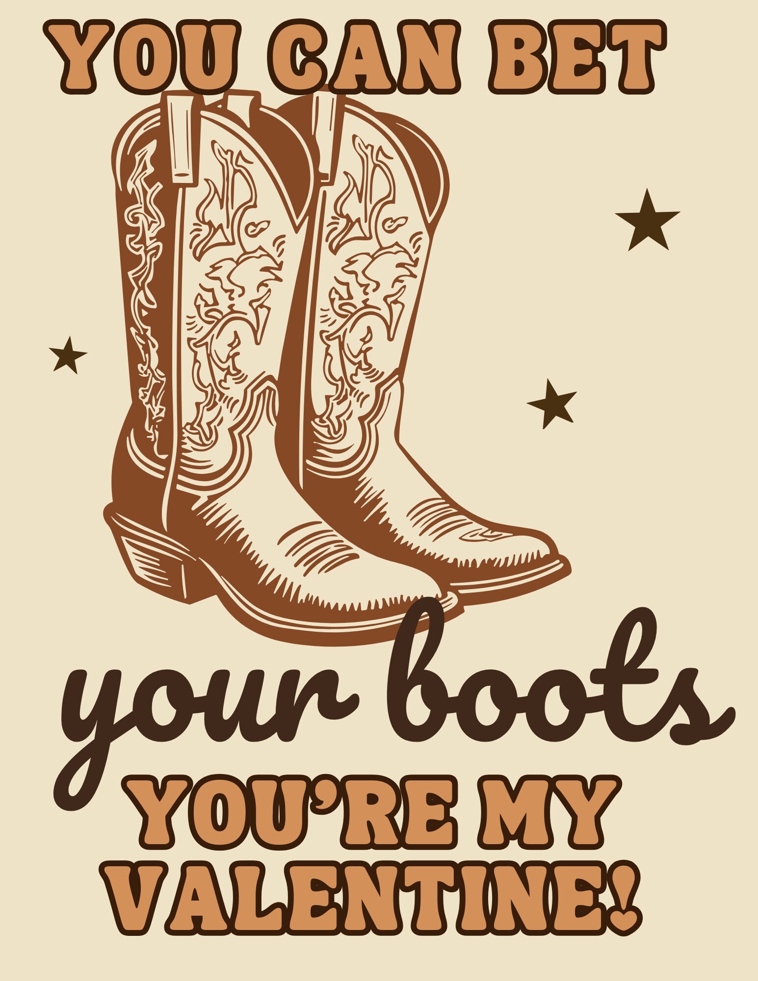 Cowboy Valentines Cards - Etsy