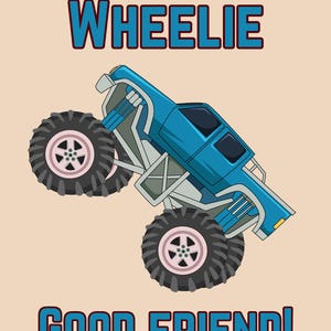 Monster Truck Valentines Cards - Etsy