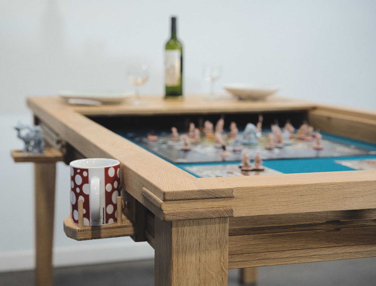 Table à manger / Table de jeu, JDR, Gaming, Poker / Chêne massif ...