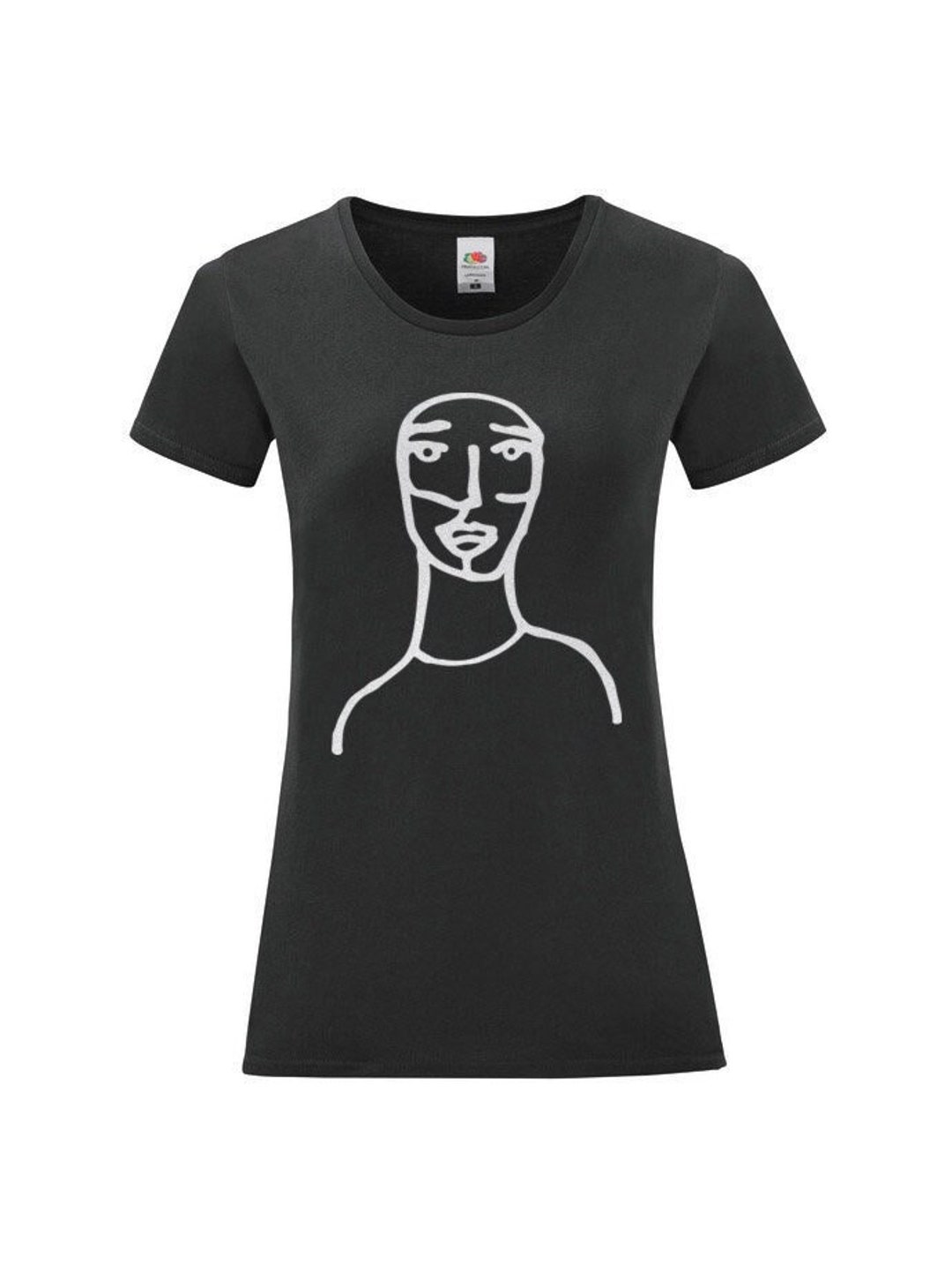 T-shirt One-line Face - Etsy