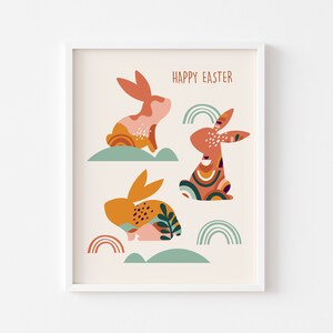 Easter Decor Easter Printable Wall Art Happy Easter Sign - Etsy
